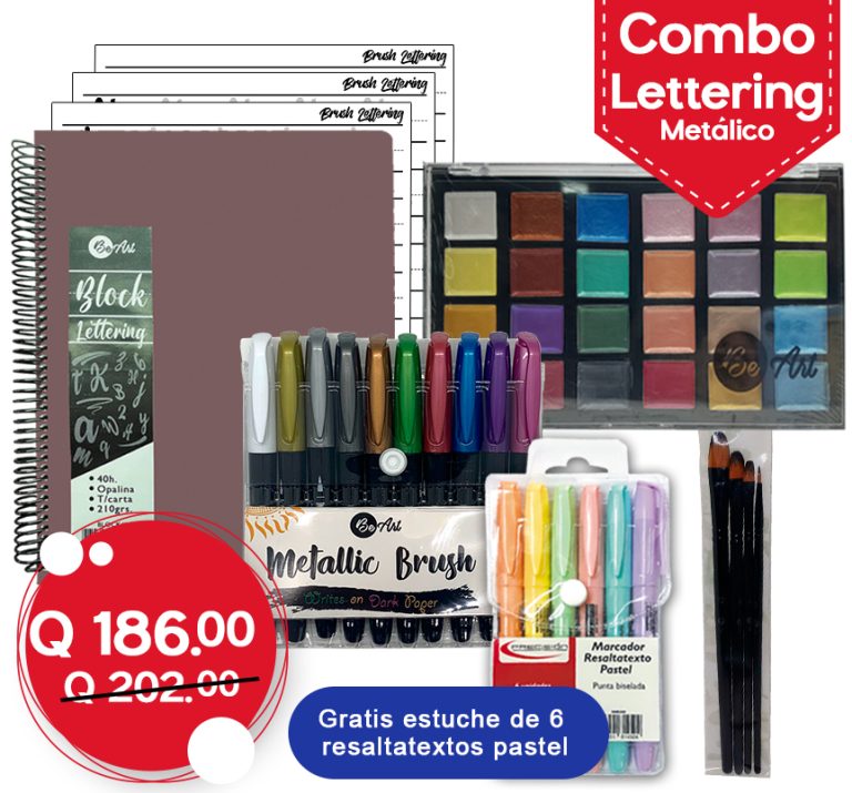 Combo Lettering Met?lico